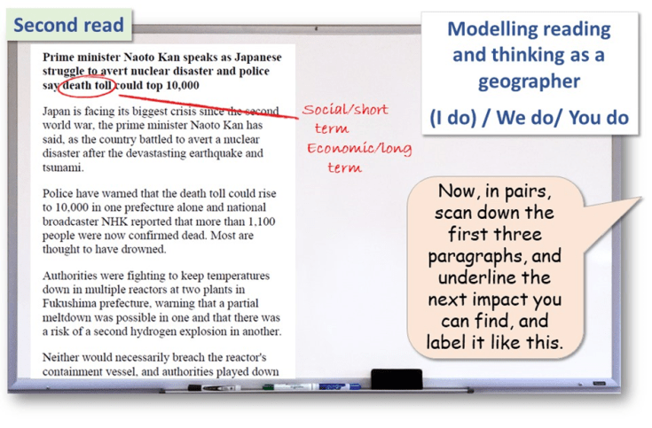 Disciplinary literacy: reading a challenging text in the classroom ...
