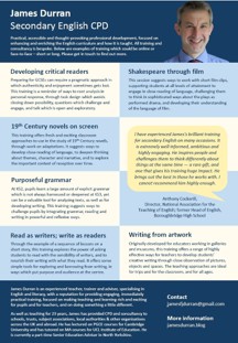 Training & consultancy – James Durran